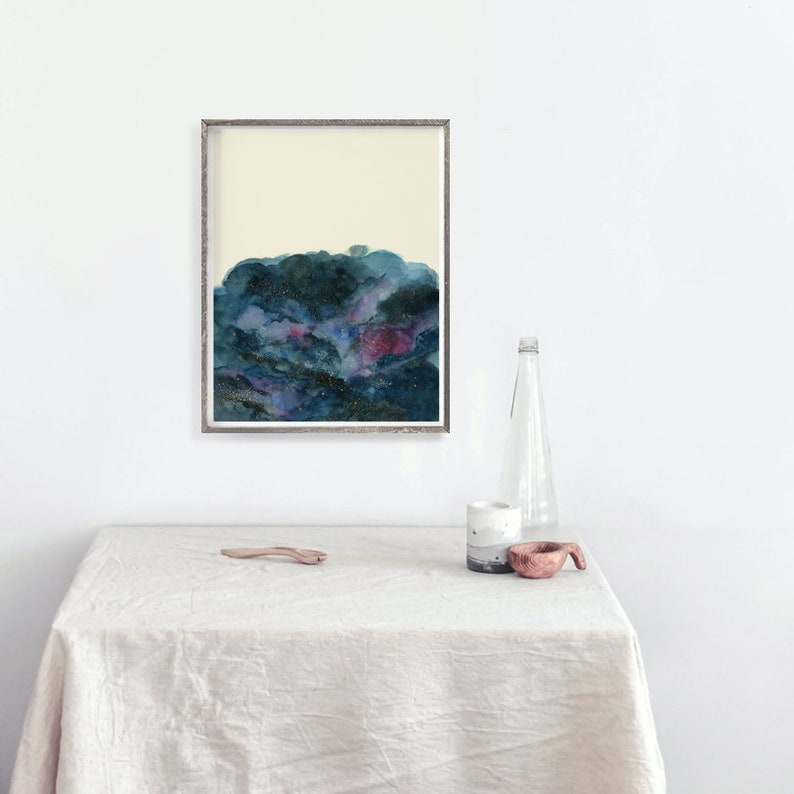 Starry Night Dream Landscape Poster Print Wall Decor 8.5 X | Etsy