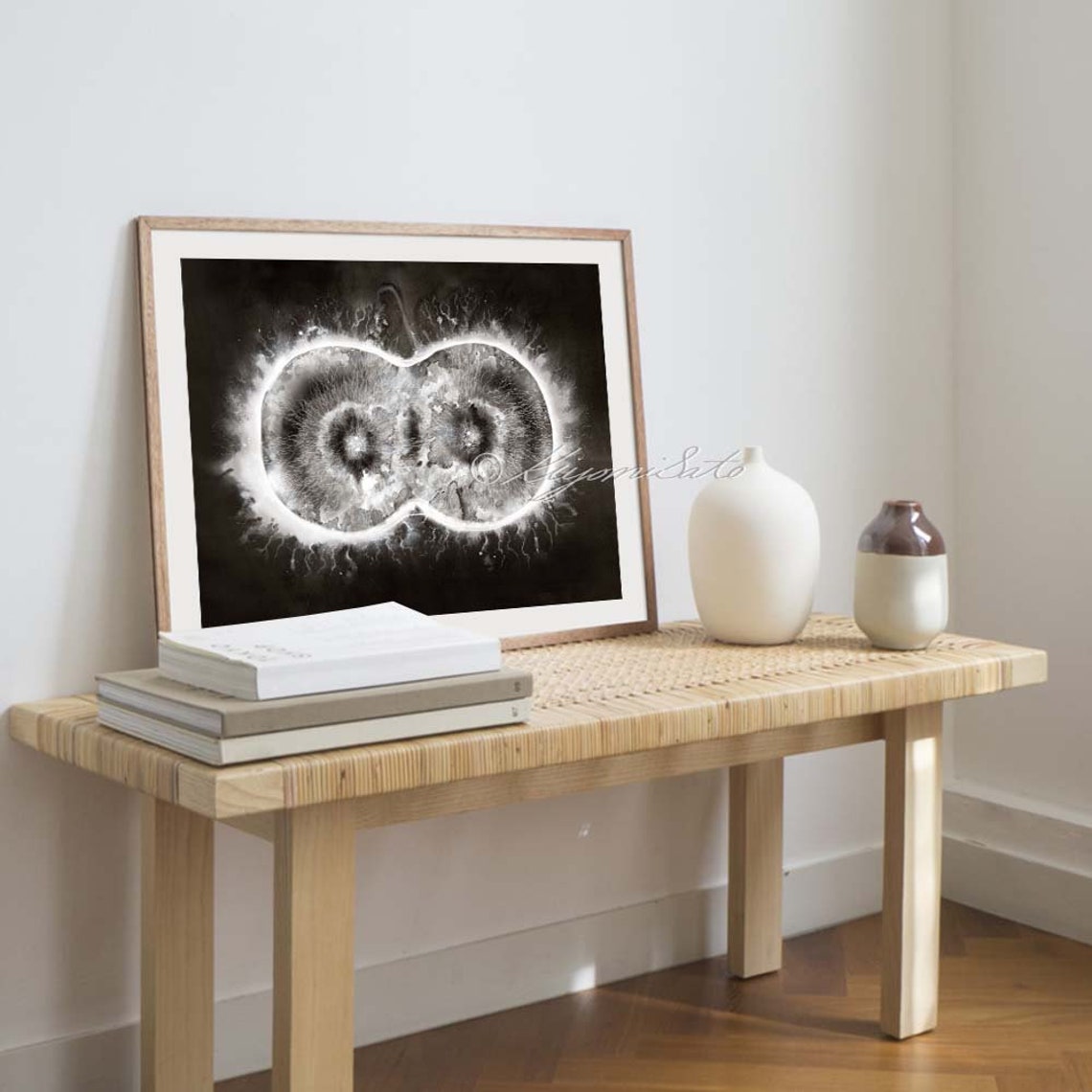 Luminous Cell Division Art Print Science Art Microbiology - Etsy