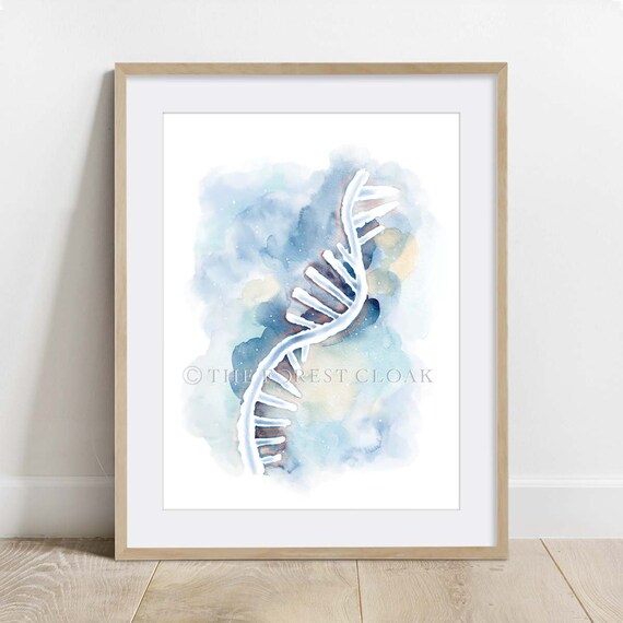 RNA Abstract Art Genetics Poster Molecular Biology Print - Etsy