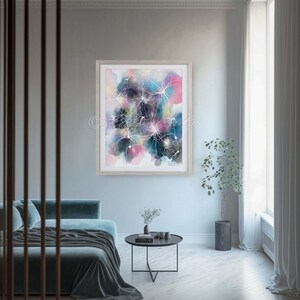 Firing Synapse Galaxy Abstract Art Biology Poster, Science Art Print ...