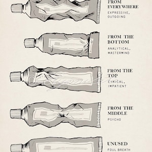 Toothpaste Bathroom Art Print, Restroom Decor Poster - Etsy