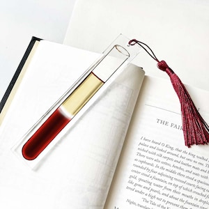 Blood Test Tube Bookmark, Unique Science Gift, Lab Tech Inspired ...