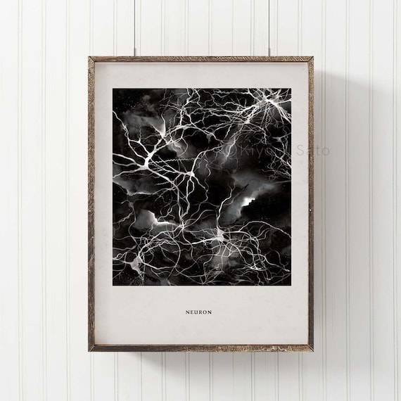 Neuron Vintage Style Art Print Science Art Poster Neurology - Etsy