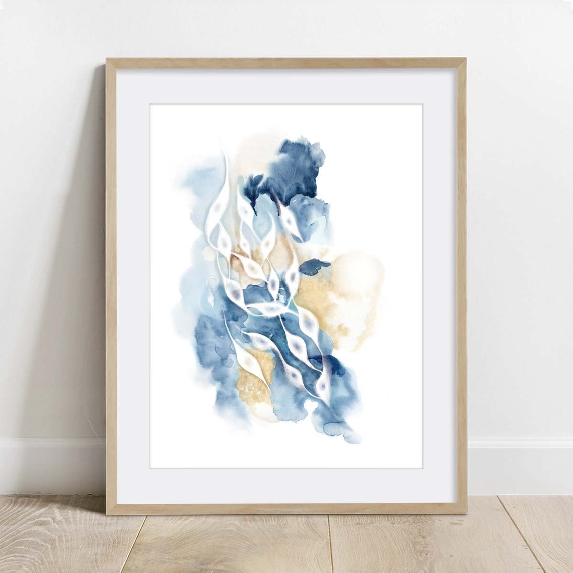 Stem Cells Blue Poster Set of 2 Science Art Print Biology | Etsy