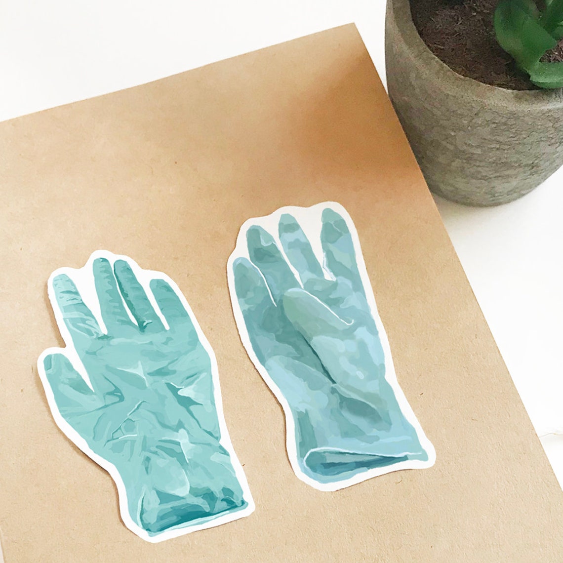 Lab Gloves Vinyl Stickers Unique Science Biology Sticker | Etsy