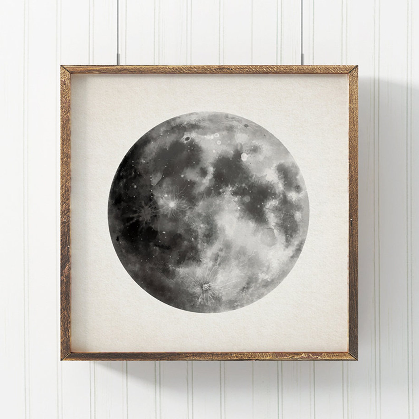Moon Poster Print wall decor Art 12 x 12 in | Etsy