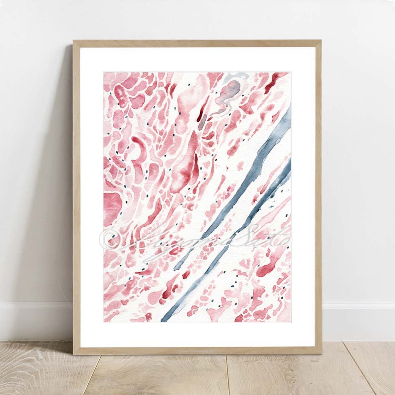 Connective Tissue Art Collagen Bundle Histology Art Science - Etsy