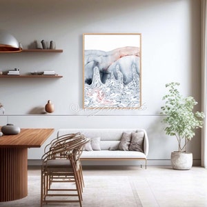 Thick Skin Histology Art Poster, Epidermis Histology Watercolor Art ...