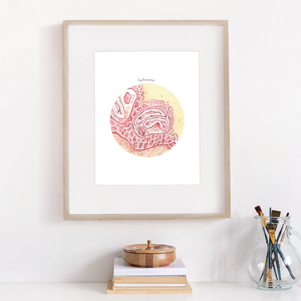 Cyathostomes, Science Art Print, Horse Parasite Poster, Microbiology ...