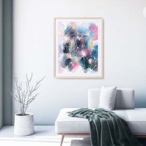 Firing Synapse Galaxy Abstract Art Biology Poster, Science Art Print ...