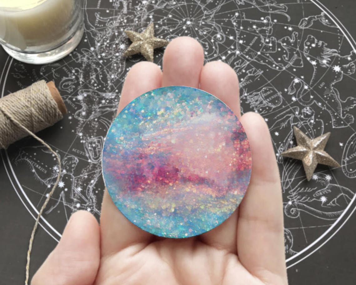 Mars Vinyl Sticker Watercolor Illustration Unique Decal | Etsy