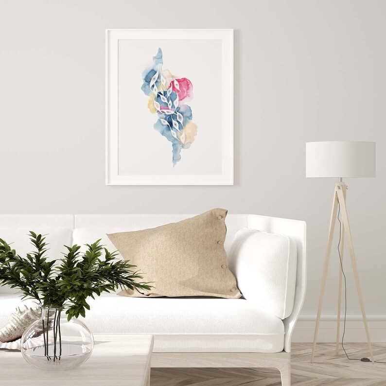 Stem Cell 2, Science Art Print, Biology Wall Decor Poster, 5 X 7 In, 8 ...