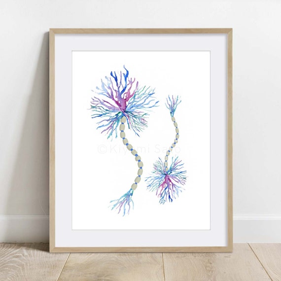 Neuron Poster Science Art Nervous System Print Wall Decor - Etsy