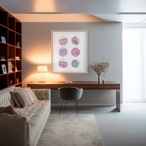 Heart Histology Collection Poster, Science Art, Biology Cardiology ...