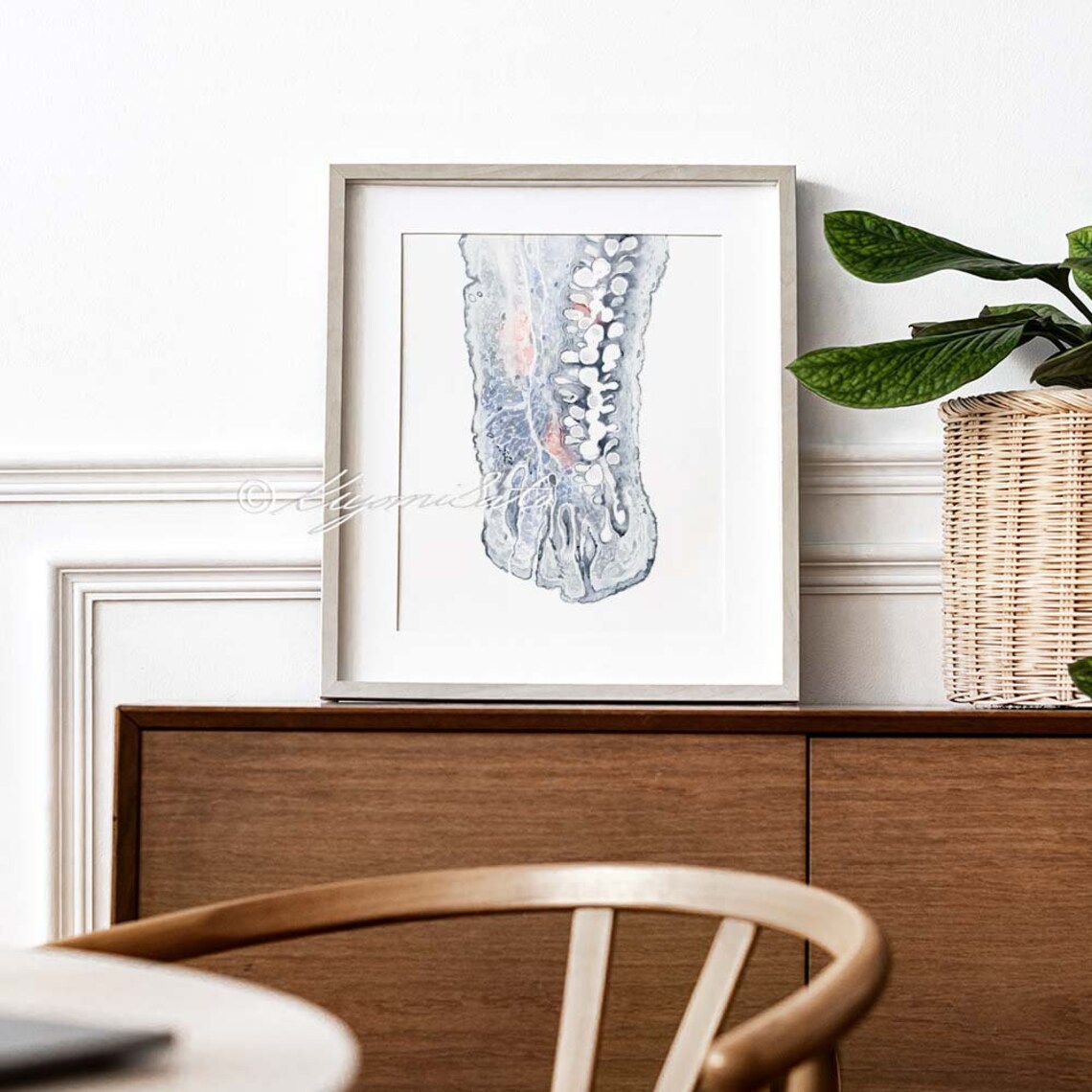 Eyelid Histology Art, Eyelid Anatomy Art, Science Art Decor, Watercolor ...