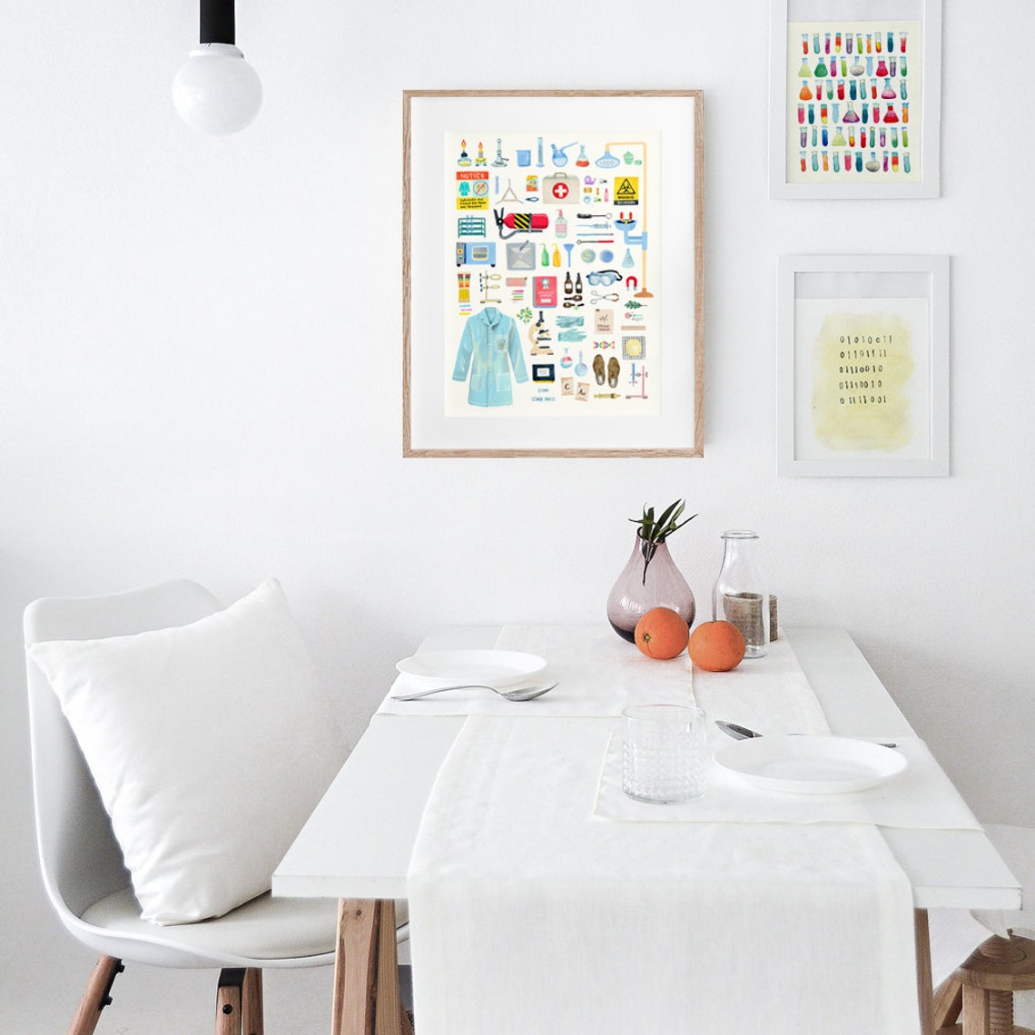 Things in the Science Lab Poster Print Geek Wall Art Decor - Etsy