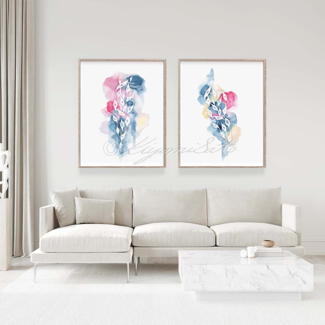 Stem Cell Poster Set of 2, Science Art Print, Biology Wall Decor Print ...