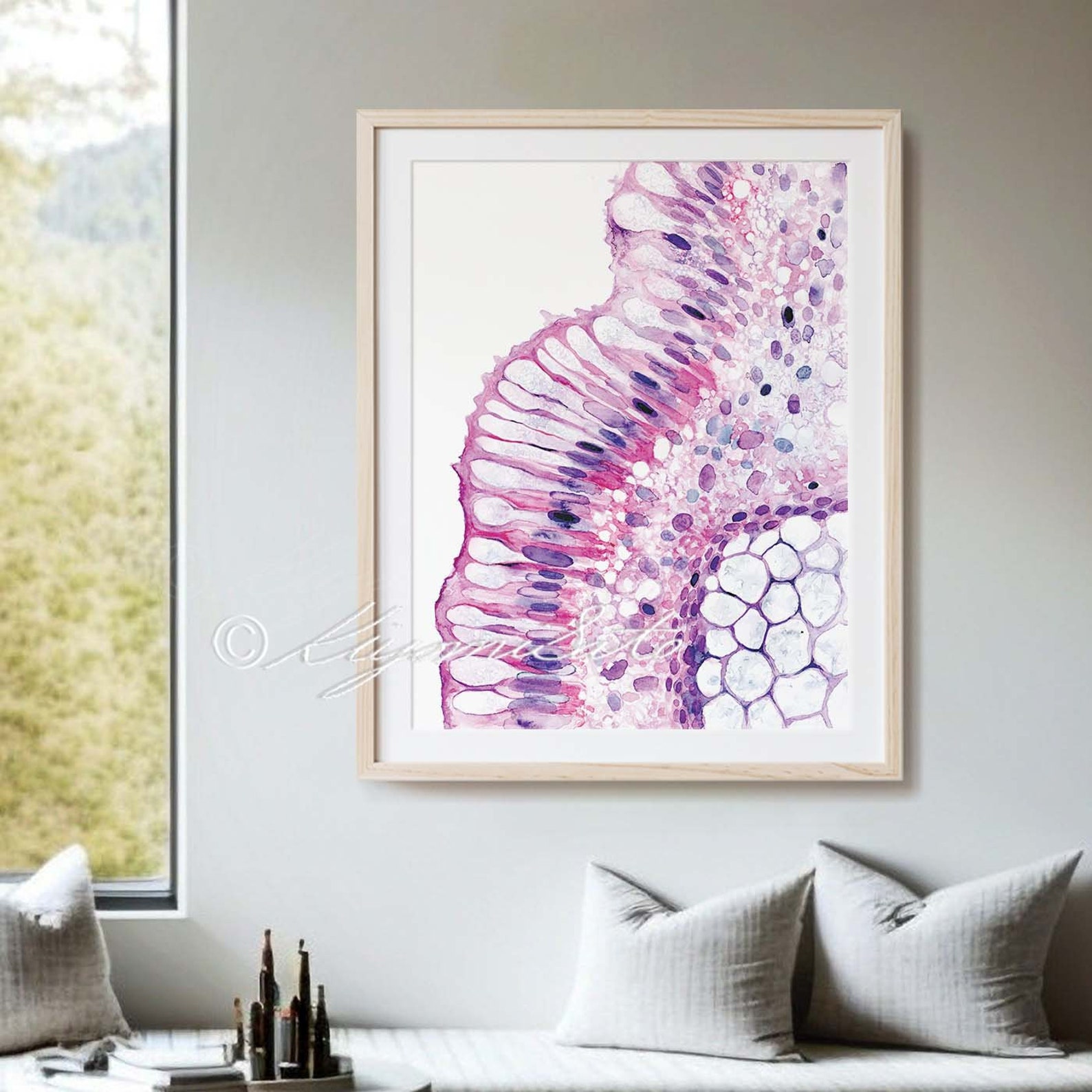 Dog Goblet Cells Histology Art Poster, Veterinary Art, Canine Anatomy ...