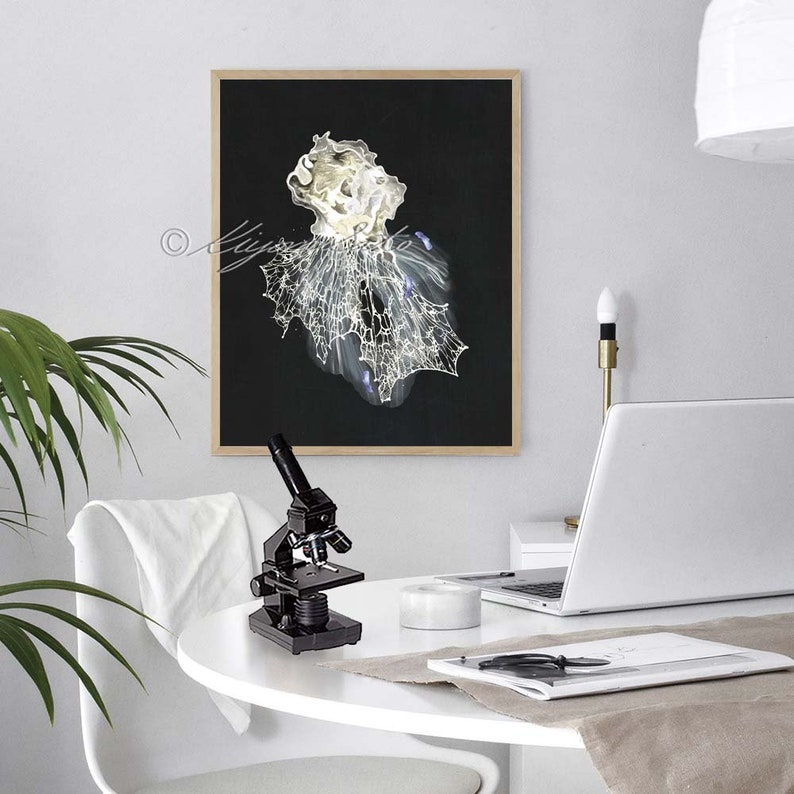 Neutrophil Extracellular Traps, Science Art Print, Biology Wall Decor ...