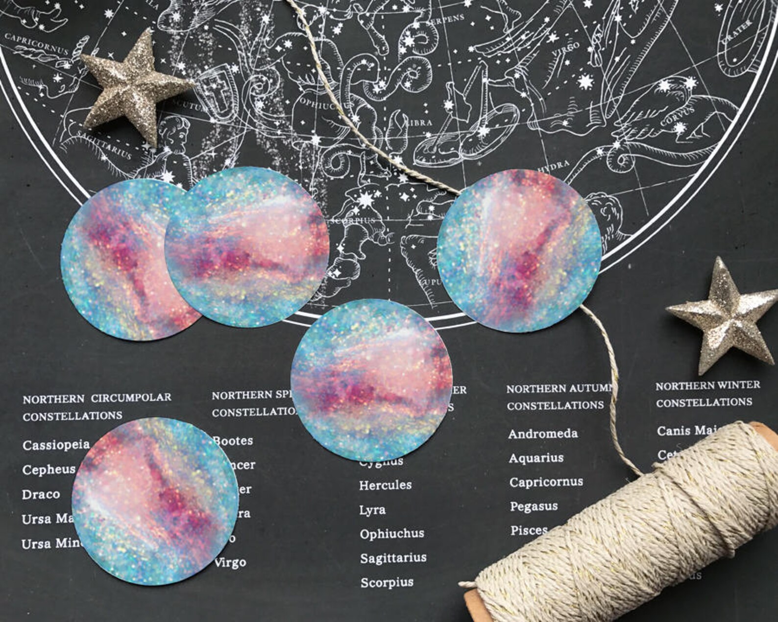 Mars Vinyl Sticker Watercolor Illustration Unique Decal | Etsy