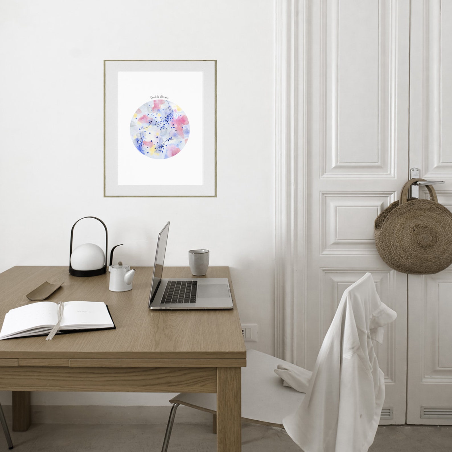 Candida Albicans, Science Art Print, Fungus Poster, Microbiology Wall ...