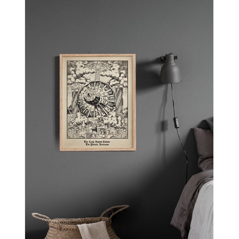 CERN Medieval Style Poster Print Cross Hatching Wall Decor - Etsy