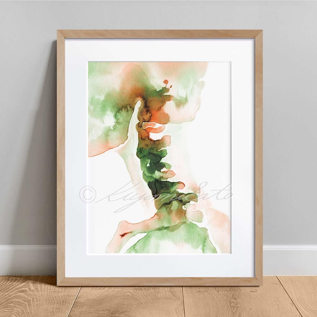 Neck Bone, Orthopedics Art, Cervical Spine Abstract Art, Orthopedics ...