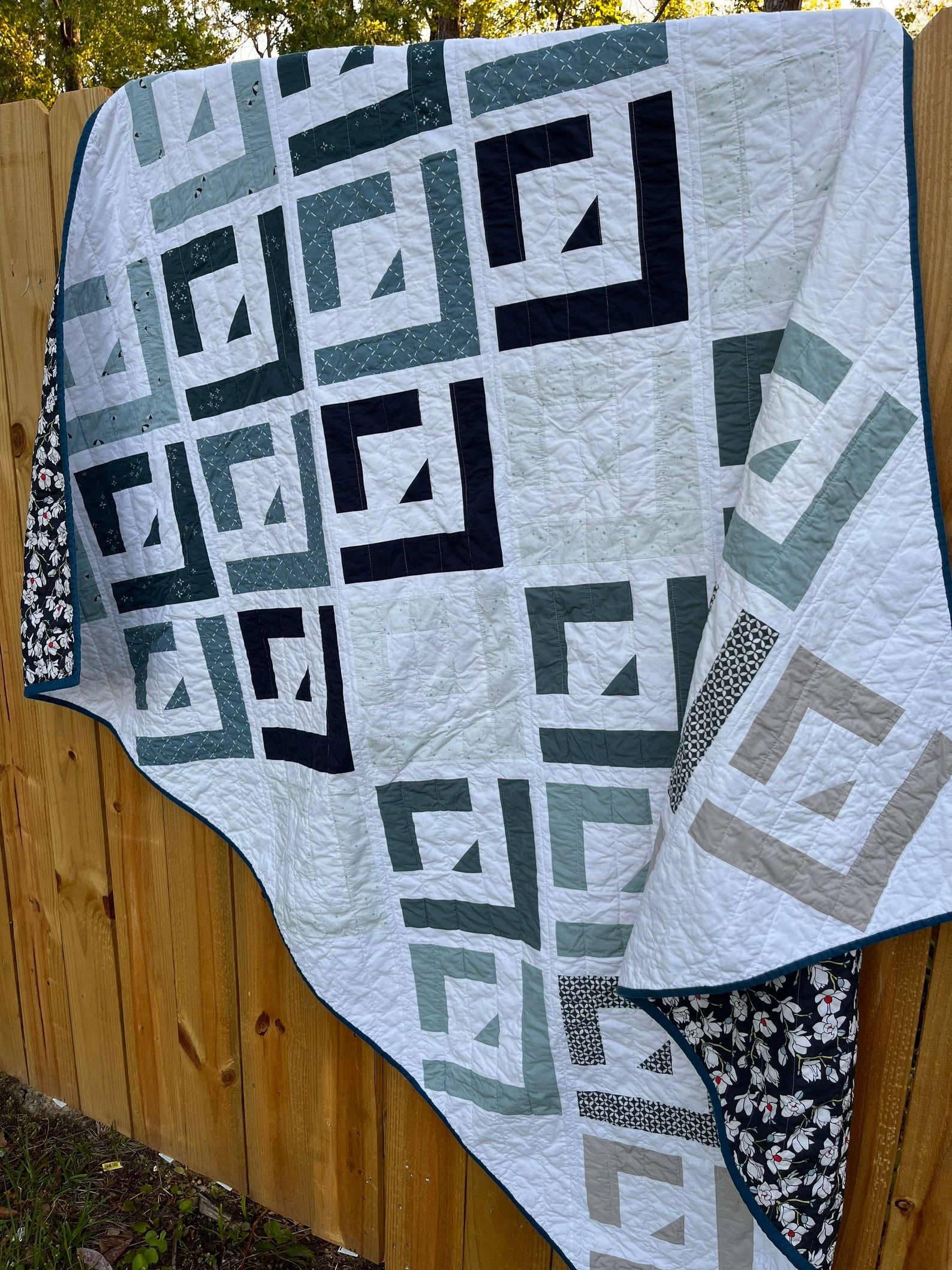 Handmade Quilt Throw Size Cabin Valley Quilt Quilted Throw - Etsy