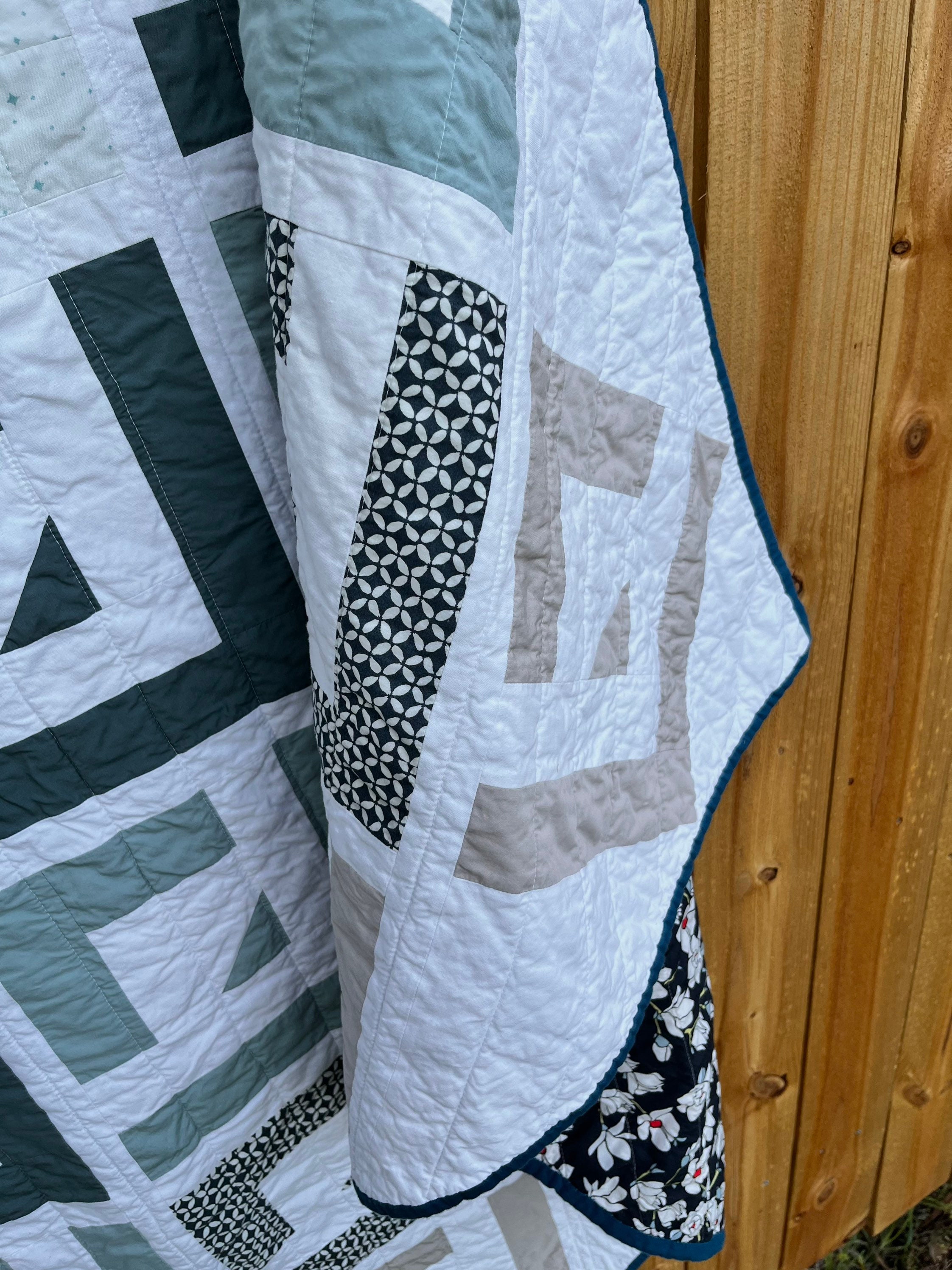 Handmade Quilt Throw Size Cabin Valley Quilt Quilted Throw - Etsy