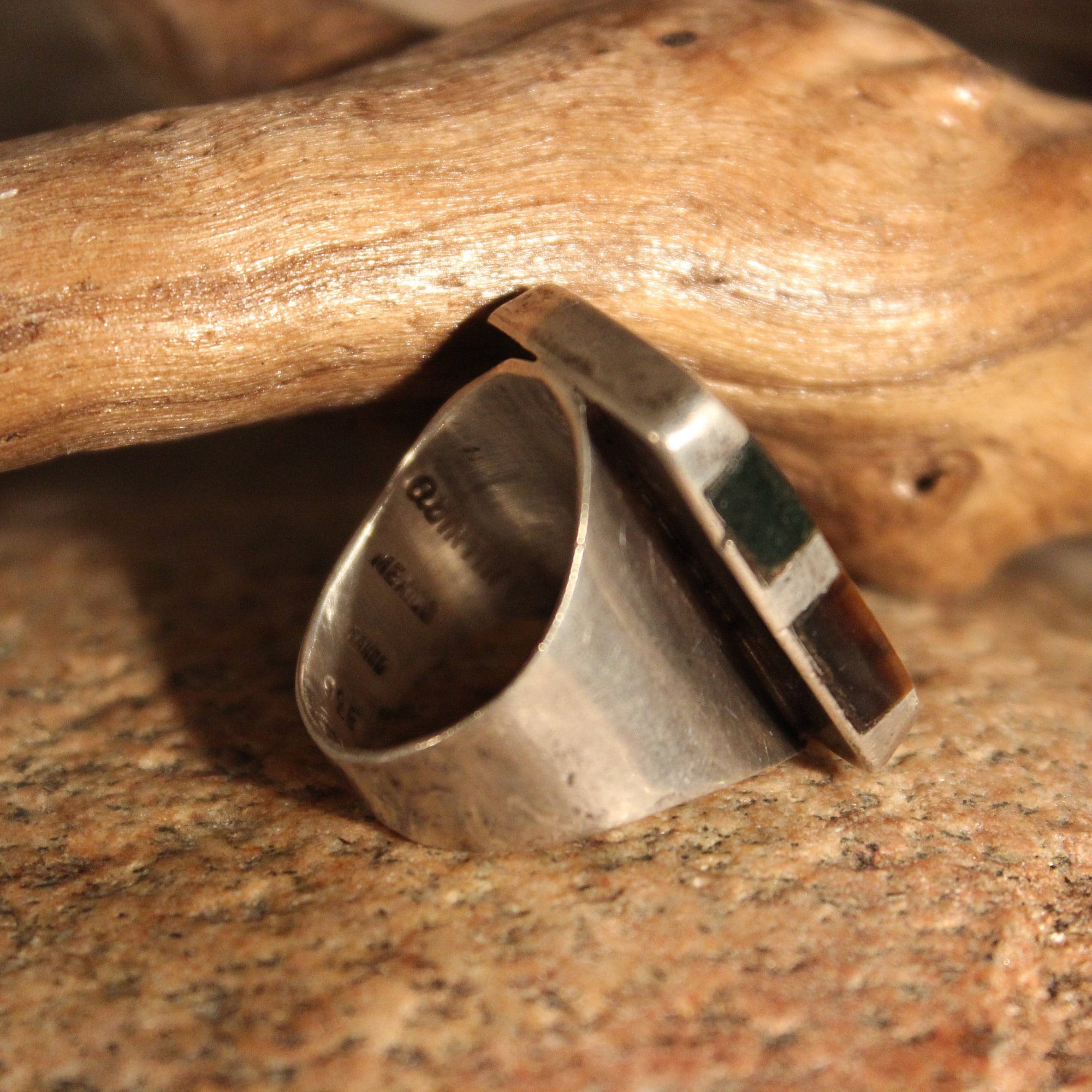 Mens Mexico Silver Ring 14.3 Grams Vintage Sterling Silver 925 Ring ...