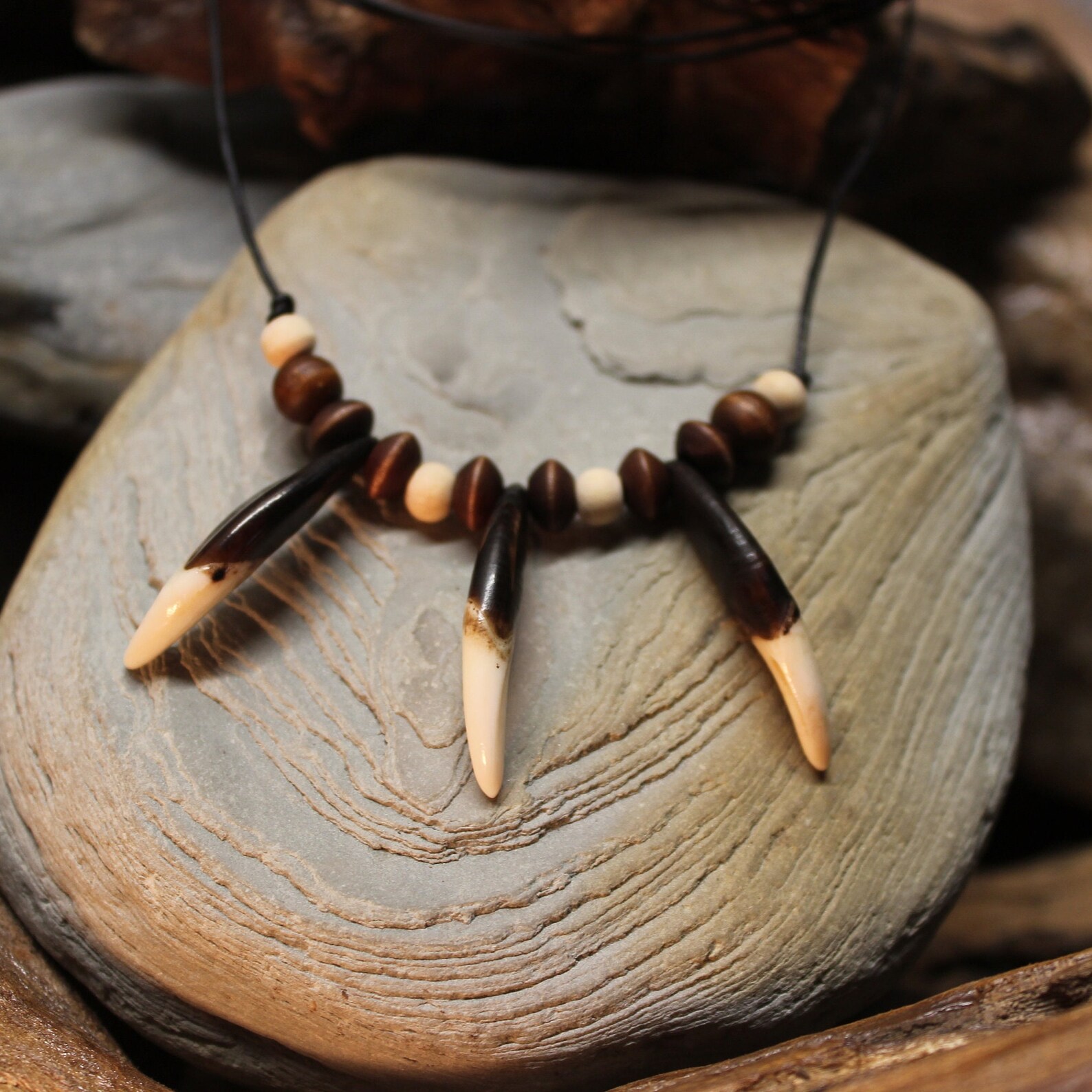 Large Wolf Tooth Necklace Wolf Teeth Necklace Wolf Necklace - Etsy