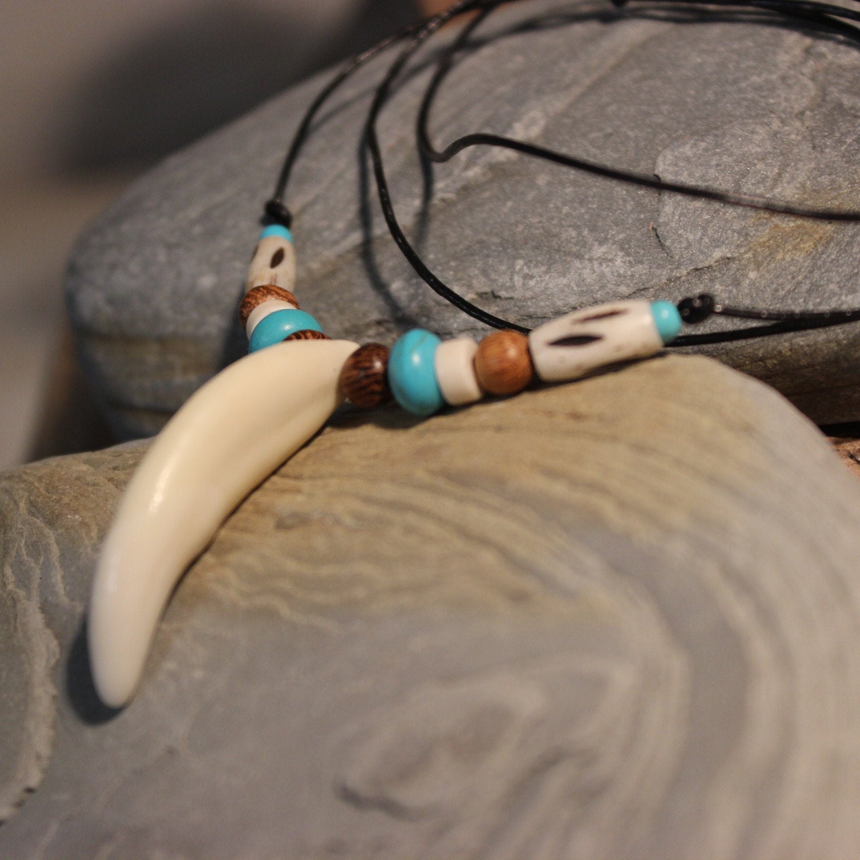 Large Wolf Tooth Necklace Wolf Teeth Necklace Wolf Necklace Wolf Tooth ...