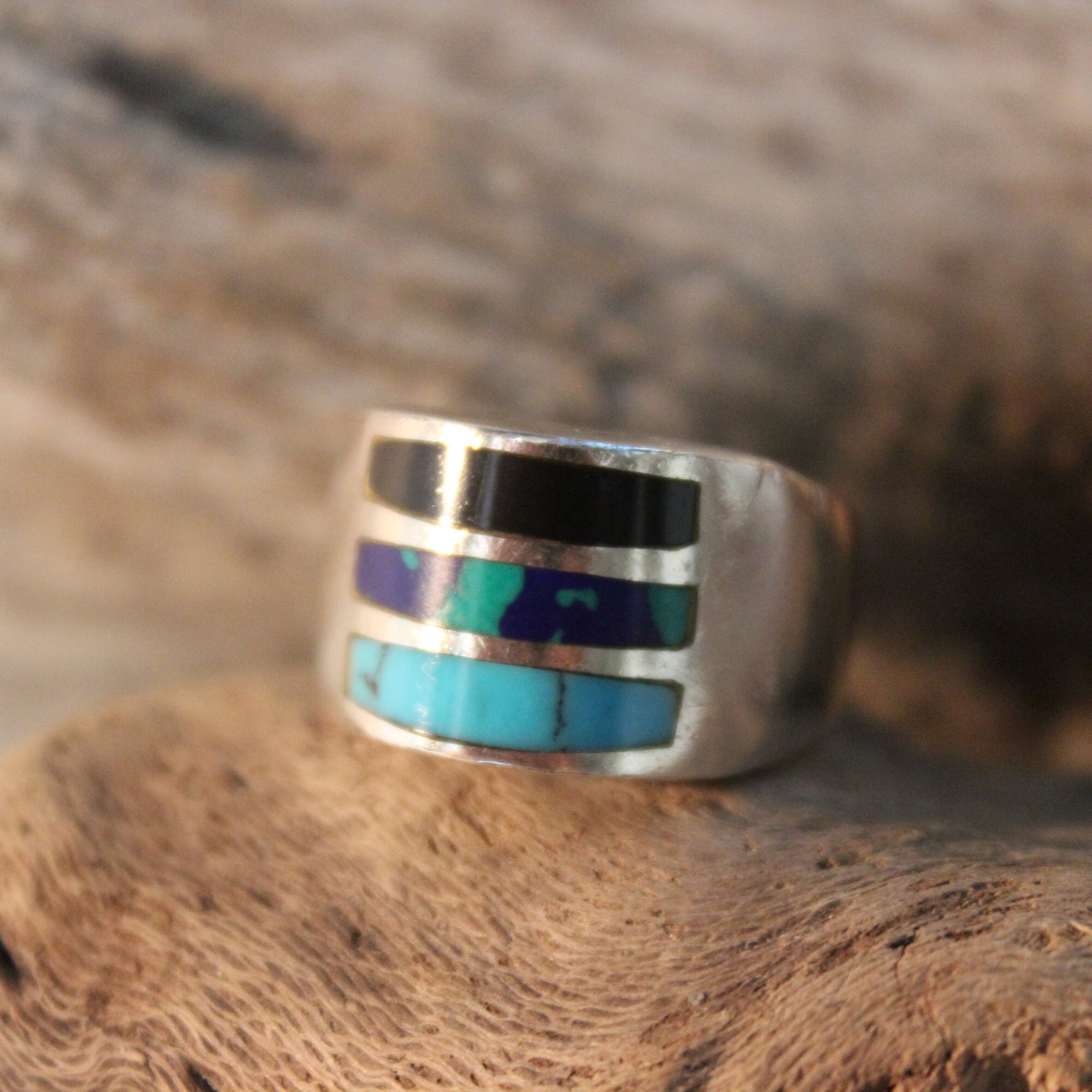 Large Mens Silver Ring Vintage Mexico Ring 13.5 Grams Size 8 Silver ...