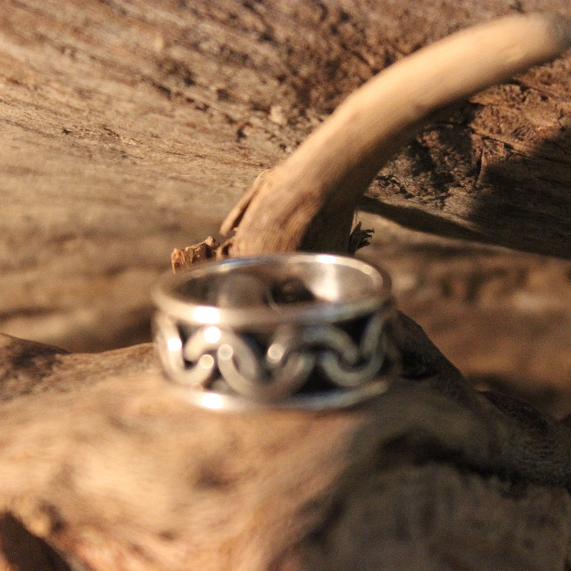 Mens Viking Ring Sterling Viking Band Ring Norse Ring Celtic Ring 8 ...