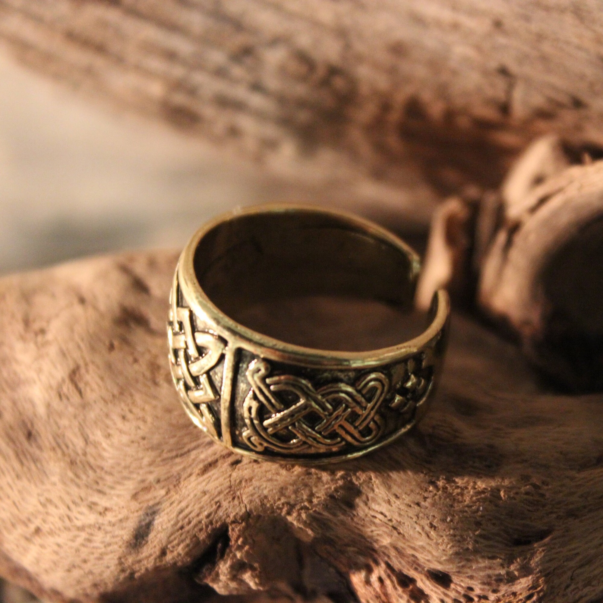 Mens Viking Ring Bronze Viking Band Ring Norse Ring Celtic Ring 8.5 ...