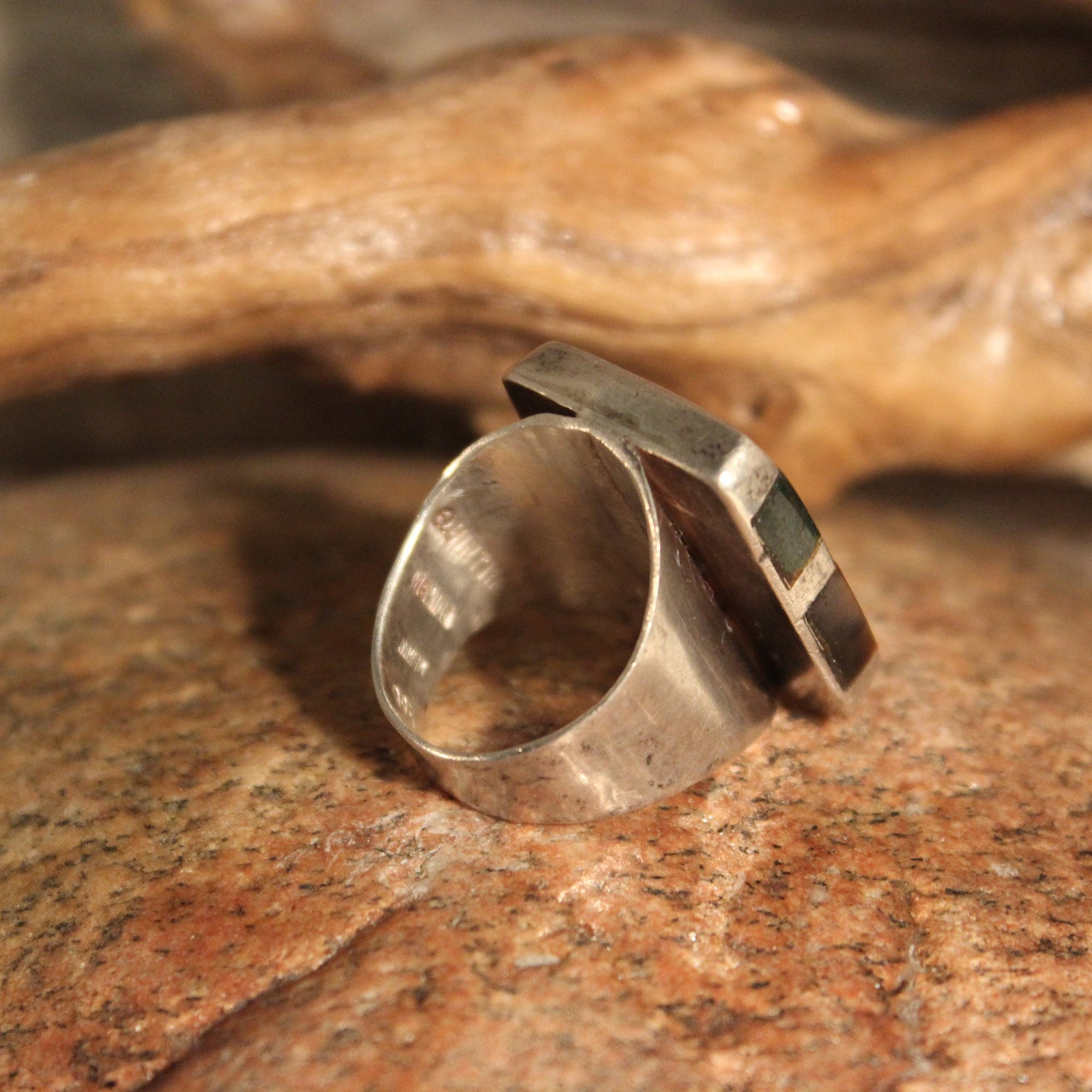 Mens Mexico Silver Ring 14.3 Grams Vintage Sterling Silver 925 Ring ...