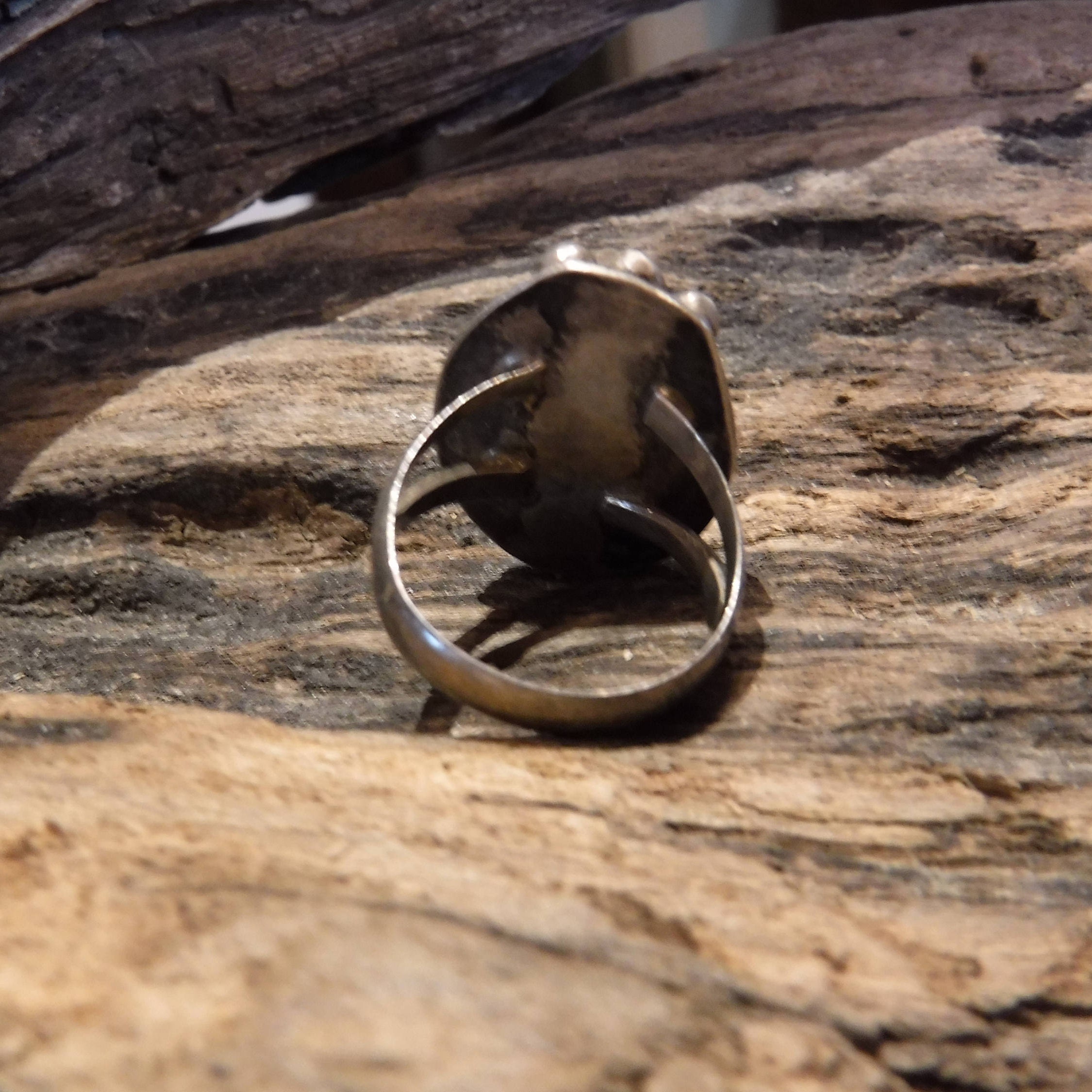 Navajo Native American Silver Turquoise Ring Weight 6.9 Grams Size 6.5 ...