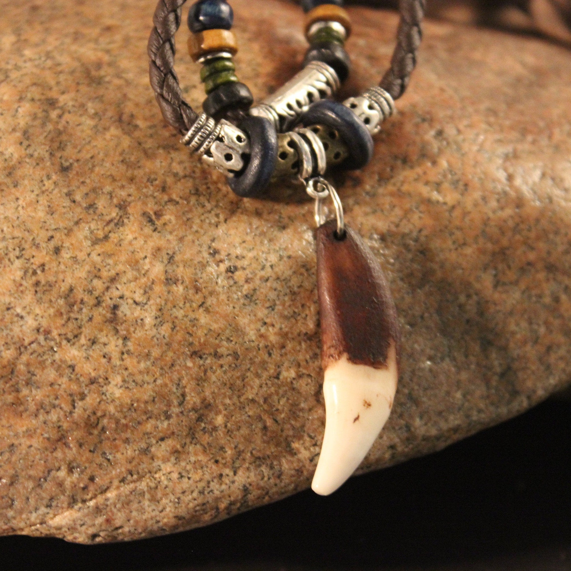 Large Wolf Tooth Necklace Wolf Teeth Necklace Wolf Necklace Wolf Tooth ...