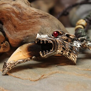 Large Wolf Tooth Necklace Wolf Teeth Necklace Wolf Necklace Wolf Tooth ...