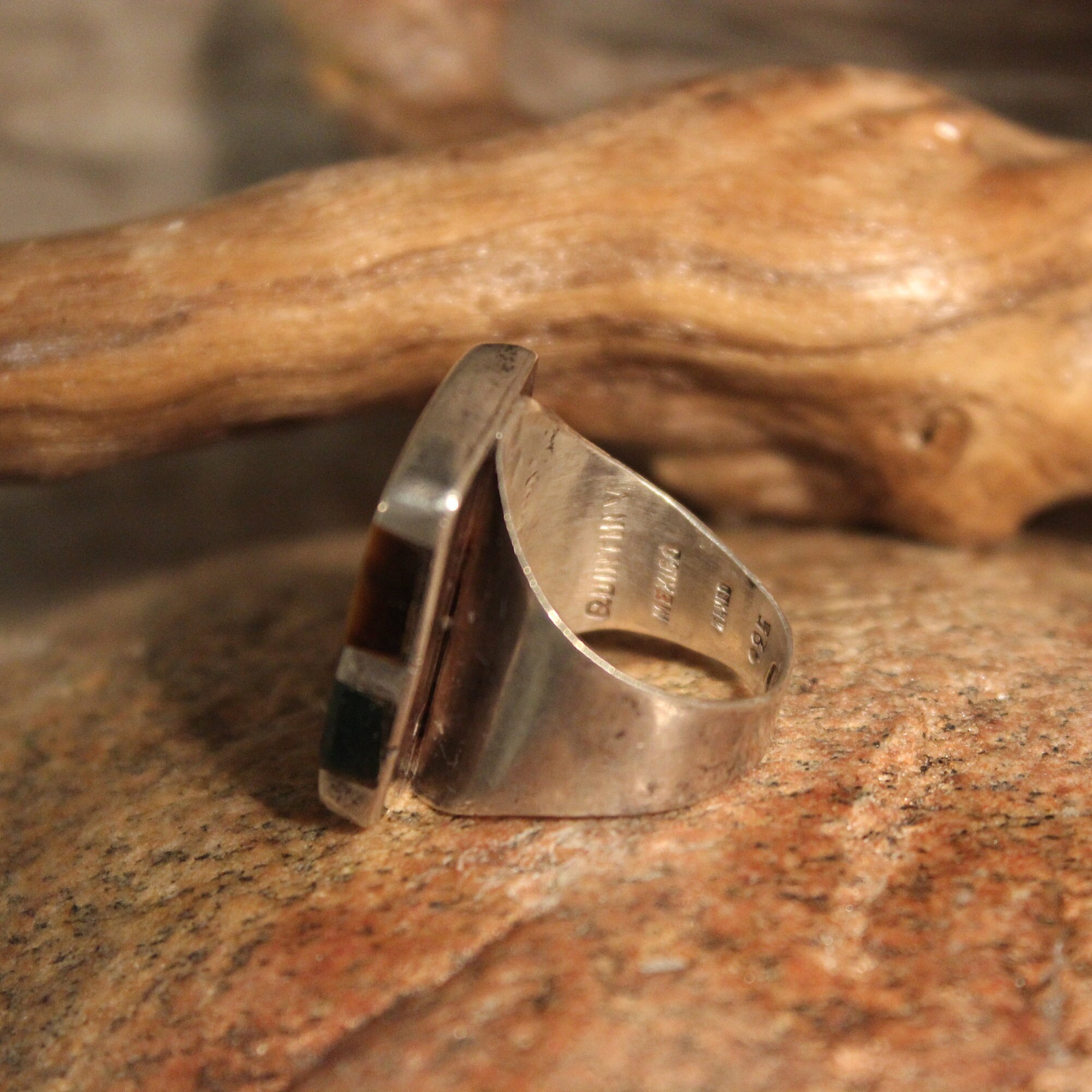 Mens Mexico Silver Ring 14.3 Grams Vintage Sterling Silver 925 Ring ...