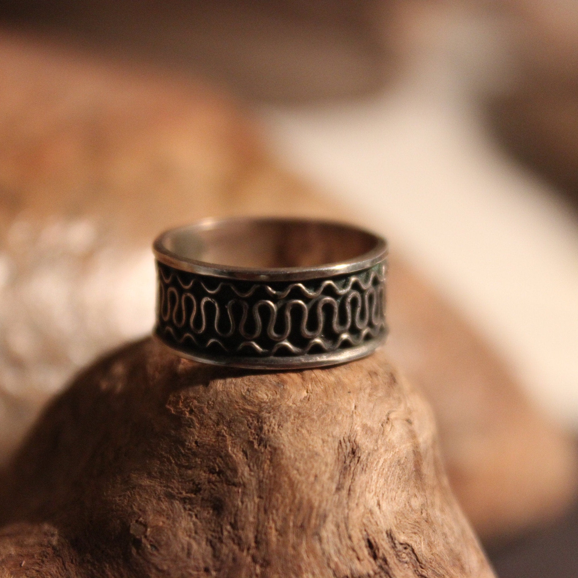 Silver Viking Ring Sterling Viking Silver Band Ring Norse Ring Celtic ...