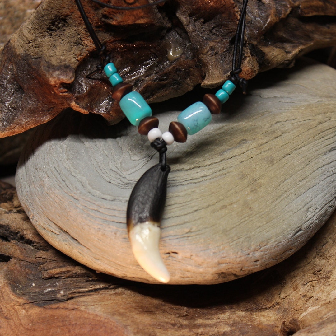 Large Wolf Tooth Necklace Wolf Teeth Necklace Wolf Necklace Wolf Tooth ...