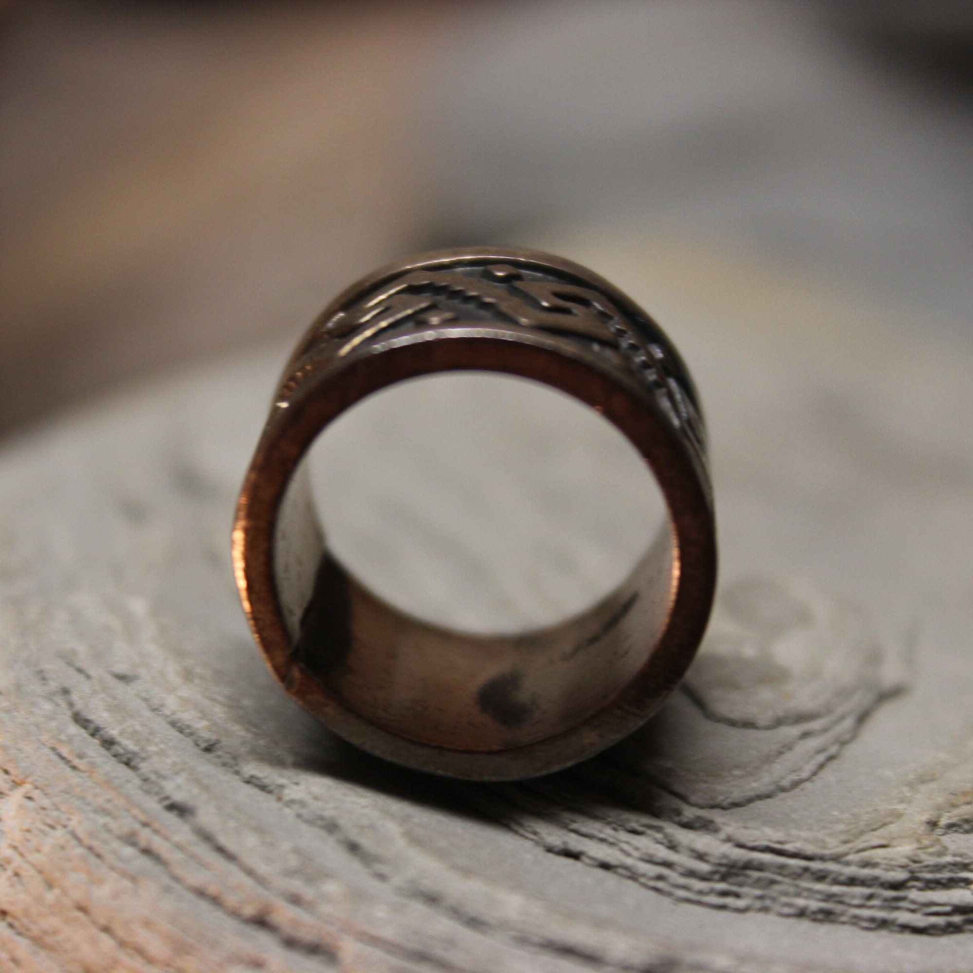 1980s Vintage Viking Ring Silver Viking Band Ring Norse Ring Celtic ...