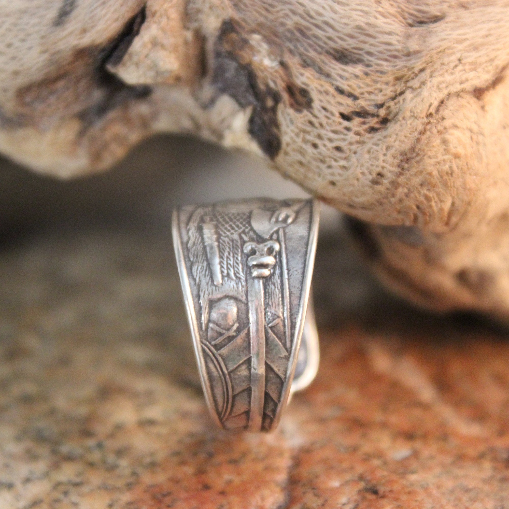 Norse Viking Silver Ring Leif Ericson Ring Odin's Valknut Rings Odin ...