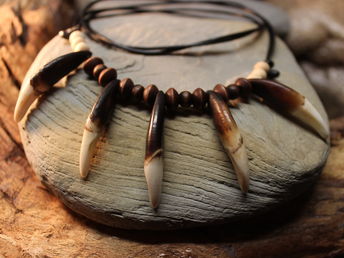 Large Wolf Tooth Necklace Wolf Teeth Necklace Wolf Necklace - Etsy