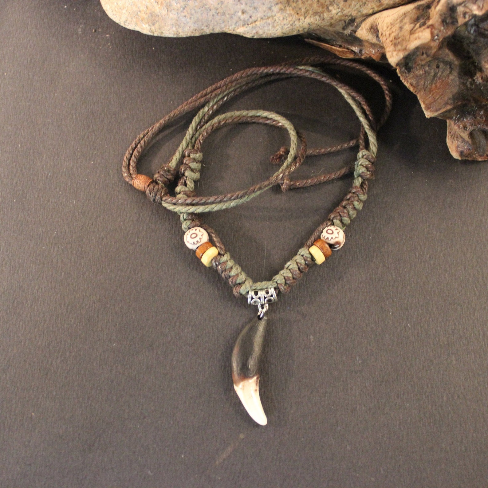 Large Wolf Tooth Necklace Wolf Teeth Necklace Wolf Necklace | Etsy