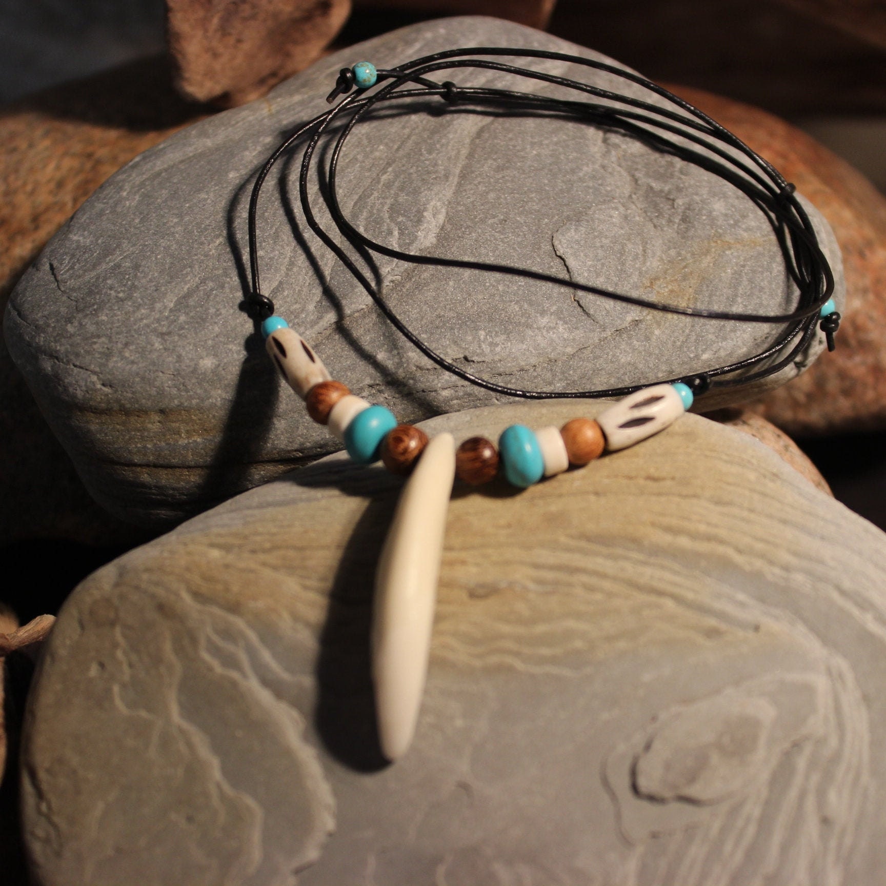 Large Wolf Tooth Necklace Wolf Teeth Necklace Wolf Necklace Wolf Tooth ...