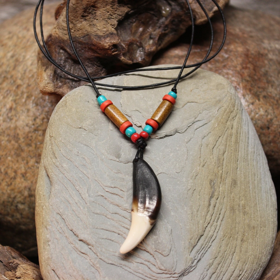Large Wolf Tooth Necklace Wolf Teeth Necklace Wolf Necklace Wolf Tooth ...
