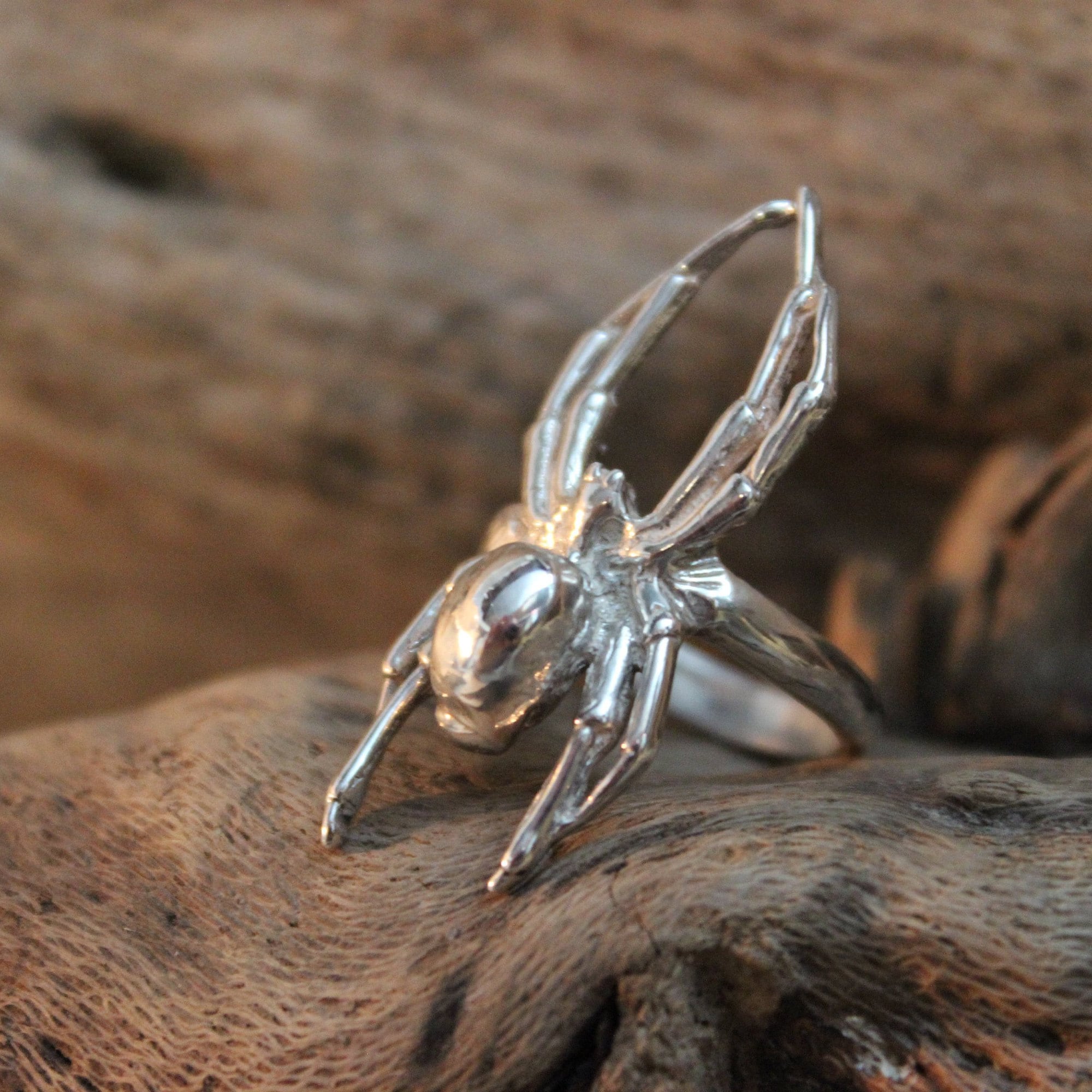 Vintage Sterling Silver Spider Ring Large Spider Ring Size 6.5 Weight 8 ...