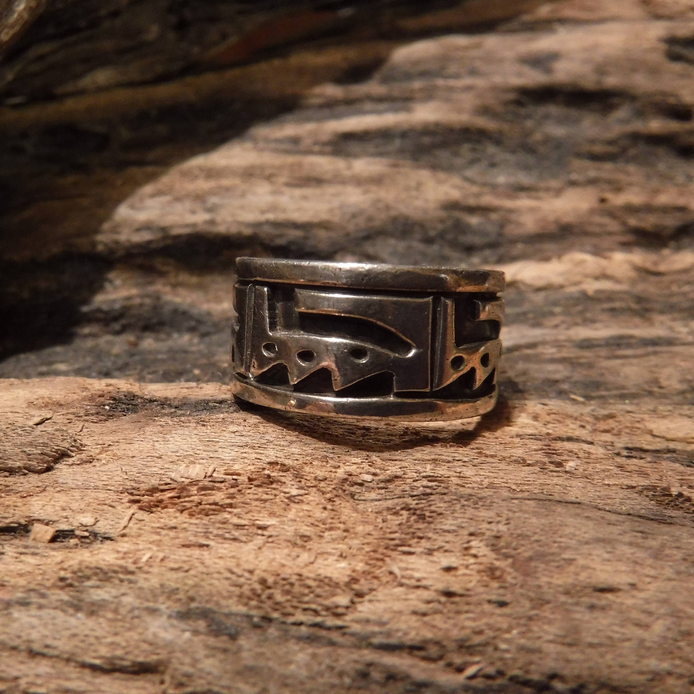 Mens Rings Mexico Sterling Silver Mens Ring 7 Grams Size 7 Stamped 925 ...